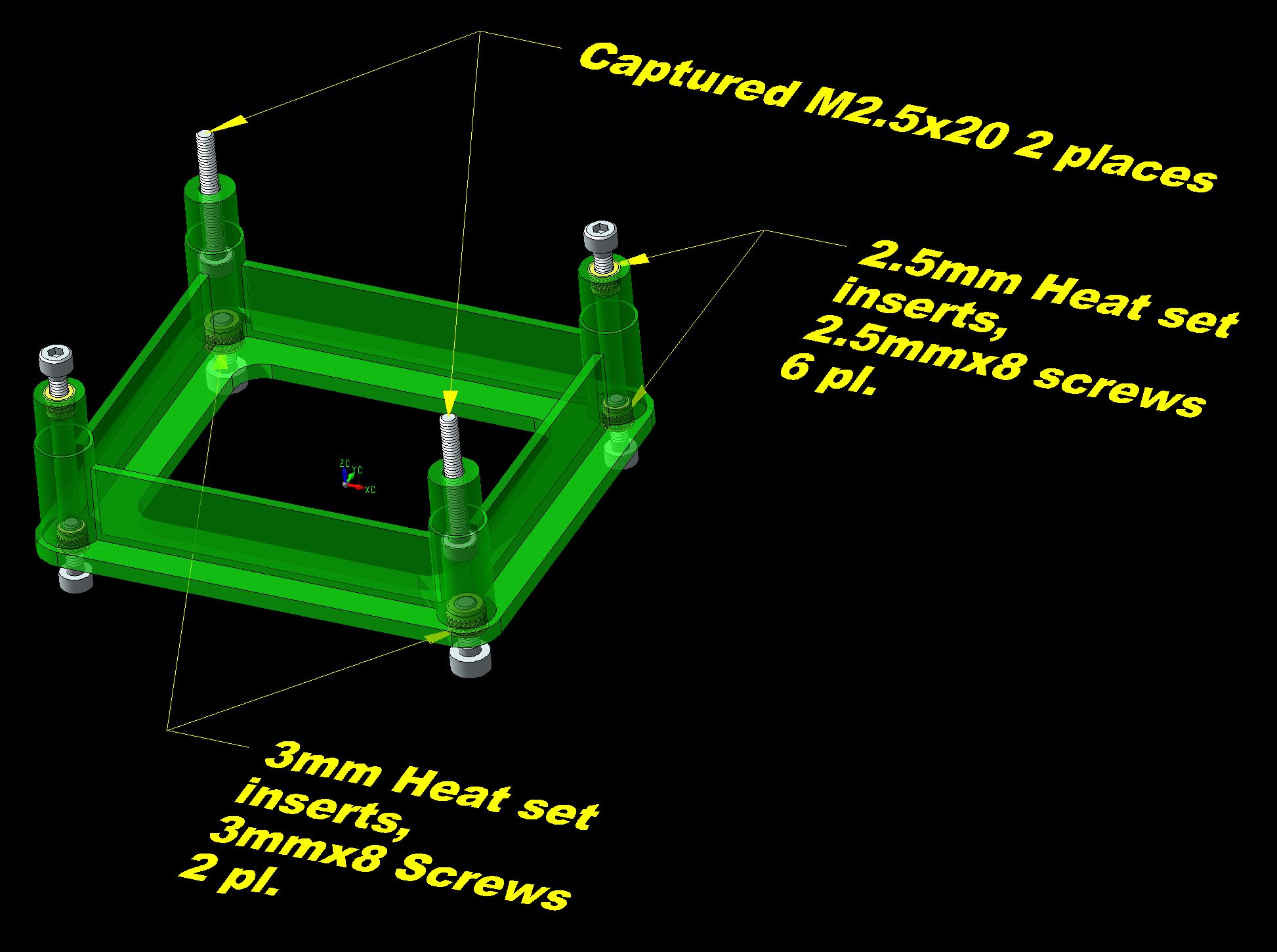 Raspberry Pi 4B standoff for panel mount by billyd | Download free STL ...