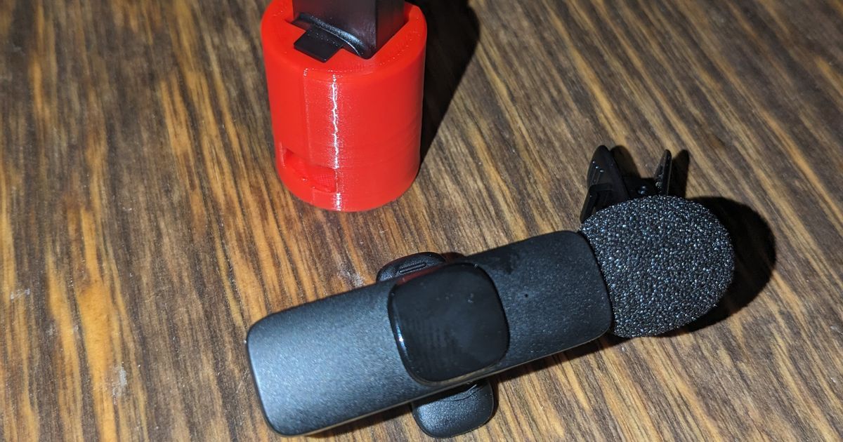Interview Stick for Wireless Lav Mic by Johnny B | Download free STL ...