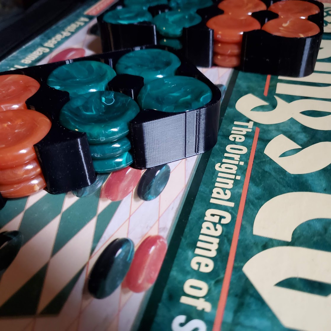 Checkers holder for King's Court game pieces by jwyse | Download free ...