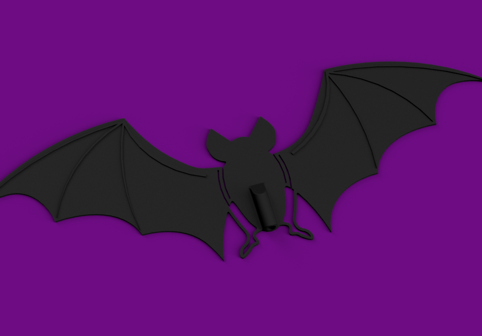 Flapping Bat Print in Place Toy by Cisco3D | Download free STL model ...