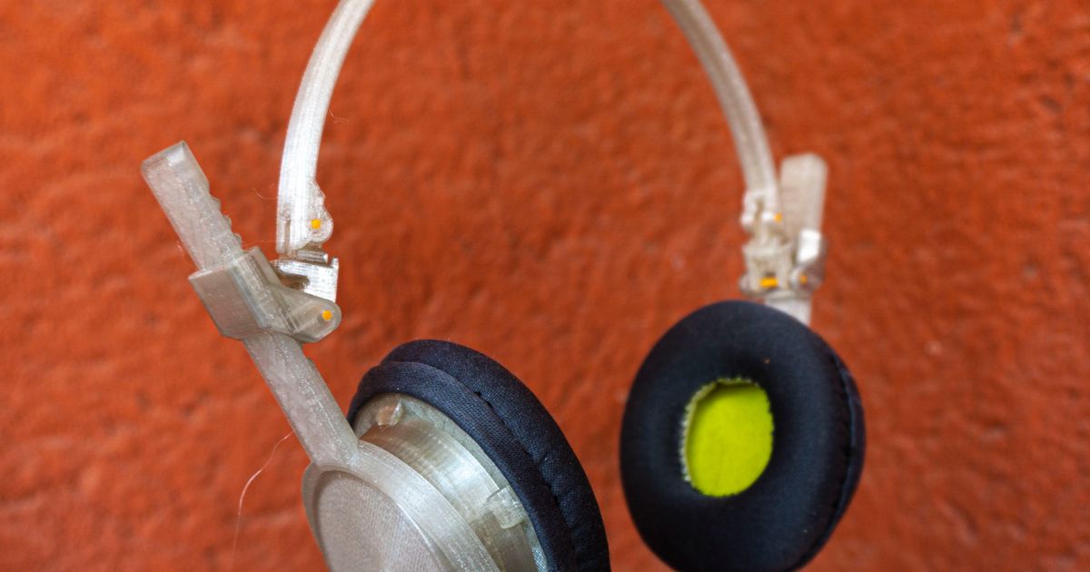 Fully printable headphones - (Reuse the speakers of your damaged ...