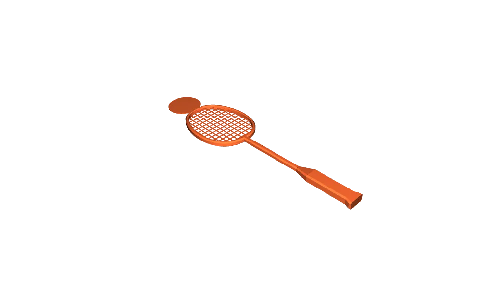 Badminton Racquet Miniature by Jonasovo | Download free STL model ...