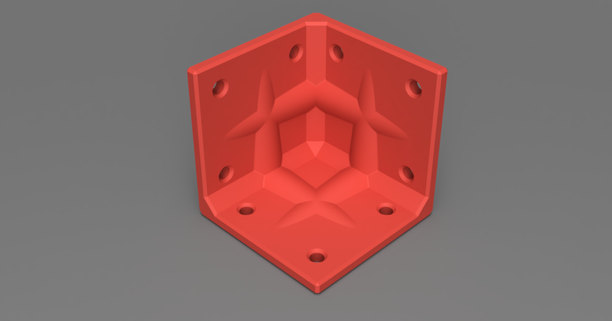Corner Connector (60x60x60x5x5) by Wilko | Download free STL model ...