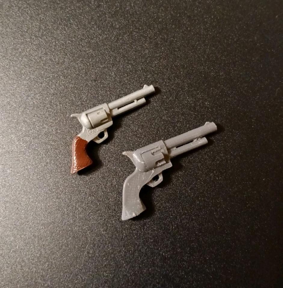 Johnny West Action Figure Revolver by Loganiscrazy | Download free STL ...