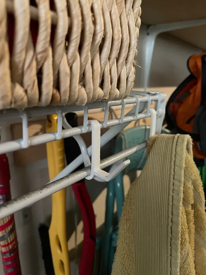 Hook for wire shelving by sara.l | Download free STL model | Printables.com