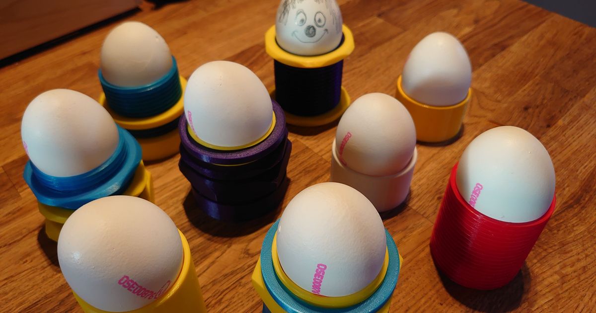 Egg cups, Easter is coming! by gillis | Download free STL model ...