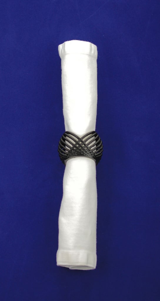 Asymmetric Woven Napkin Ring by neobobkrause | Download free STL model ...