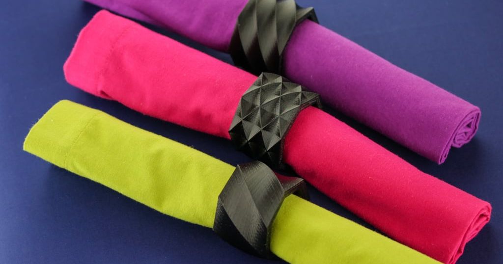 Spiral Napkin Ring Designs by neobobkrause | Download free STL model ...