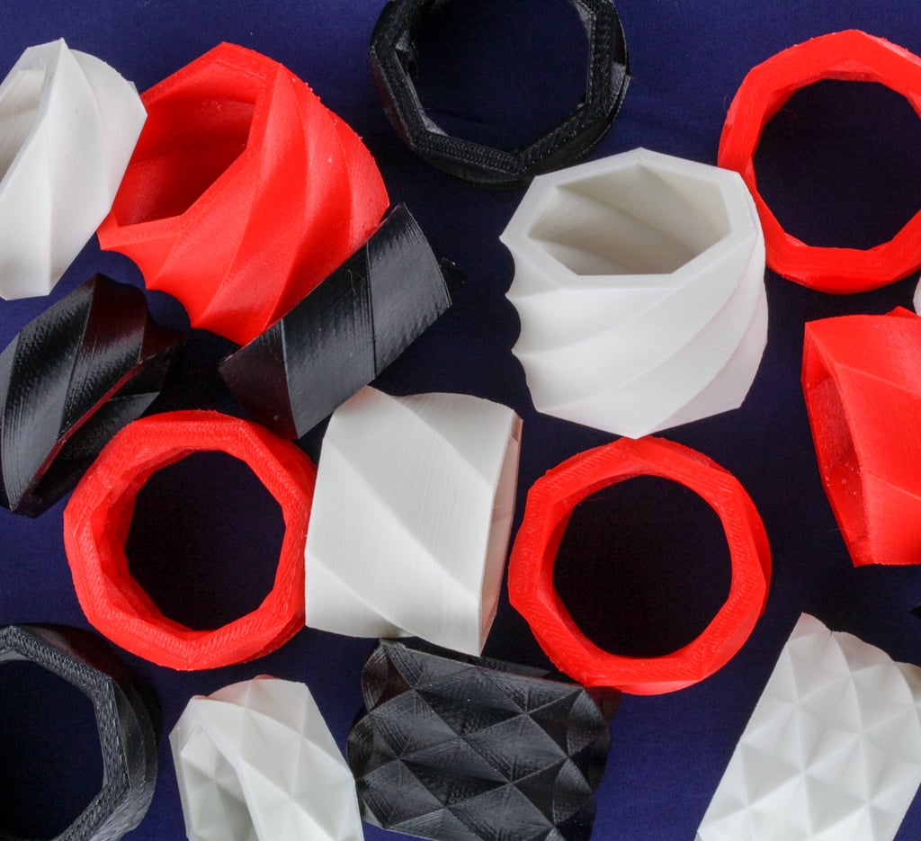 Spiral Napkin Ring Designs by neobobkrause | Download free STL model ...