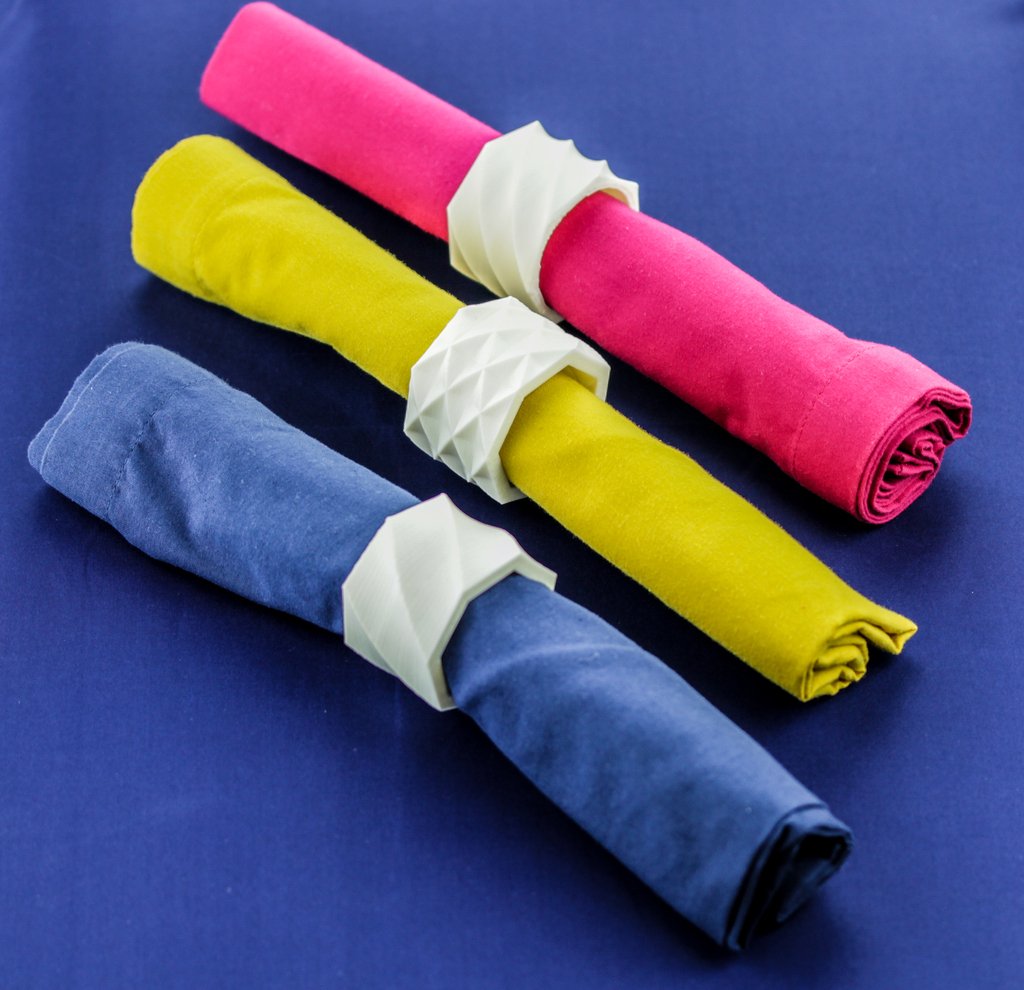 Spiral Napkin Ring Designs by neobobkrause | Download free STL model ...