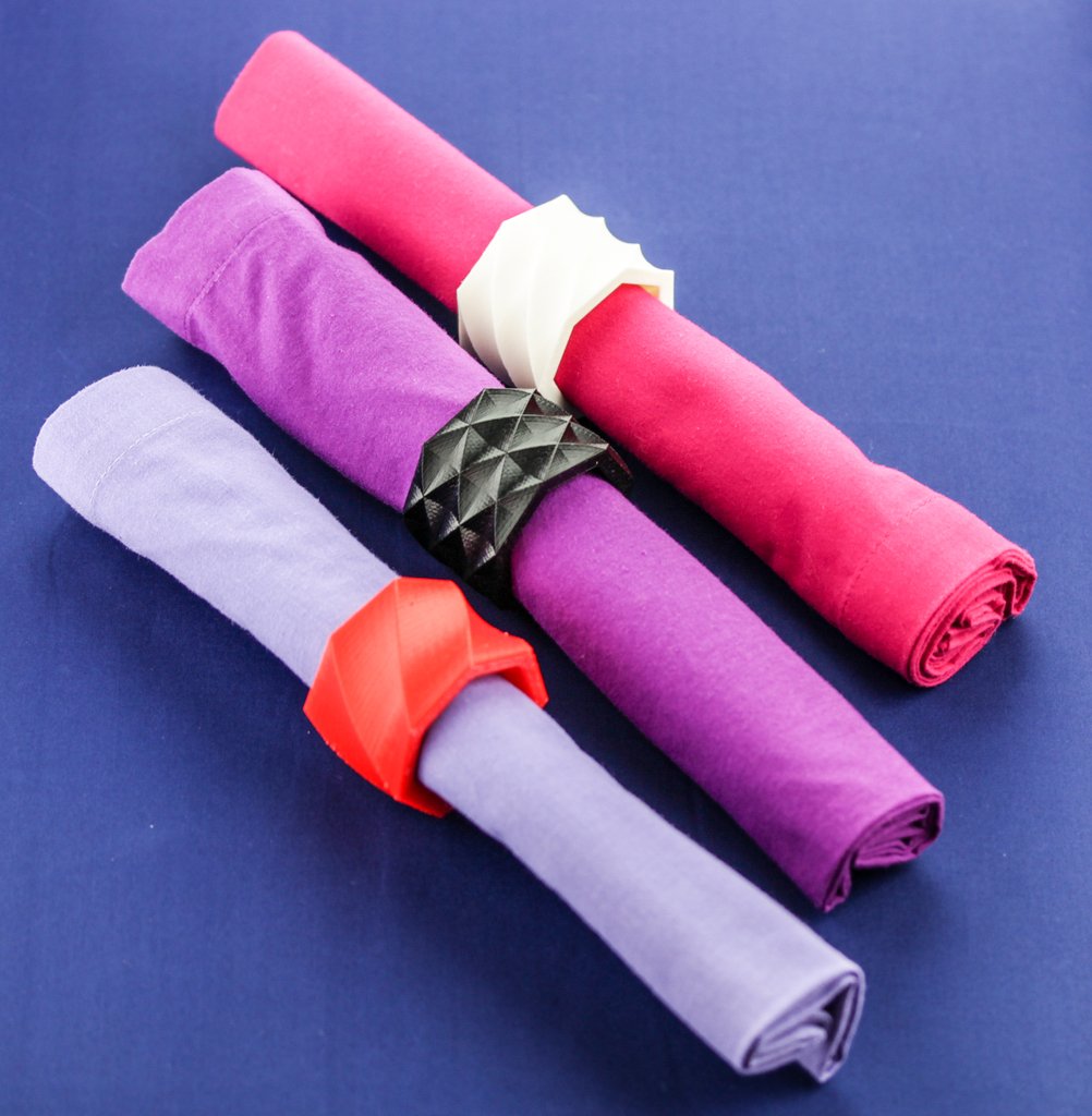 Spiral Napkin Ring Designs by neobobkrause | Download free STL model ...