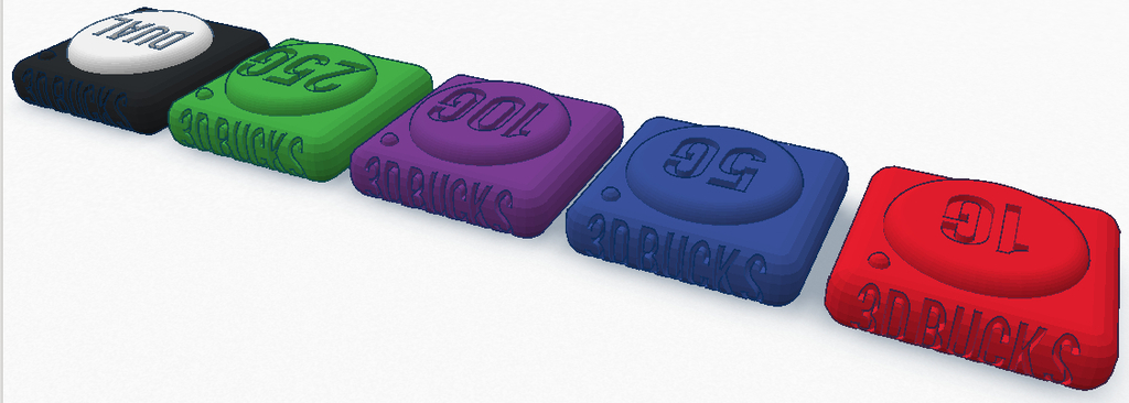 3DBucks Printing Credits by neobobkrause | Download free STL model ...