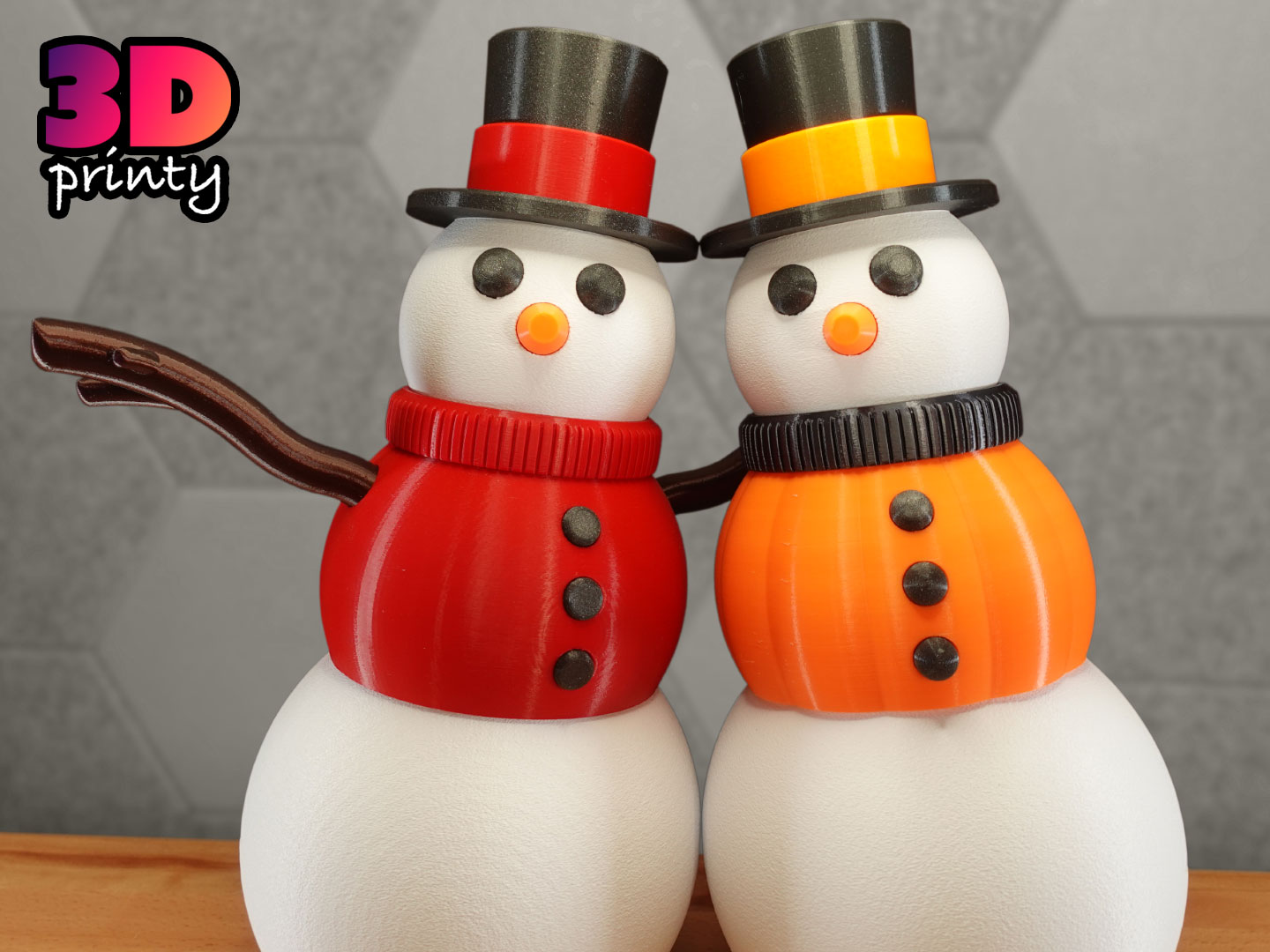 Giant Snowman - Pumpkin Vest by 3D Printy | Download free STL model ...