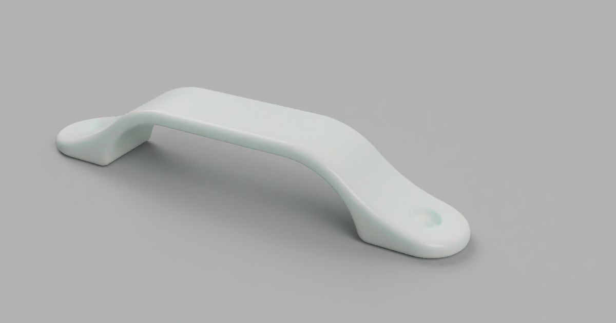 Simple handle for doors and drawers by Mazzen | Download free STL model ...