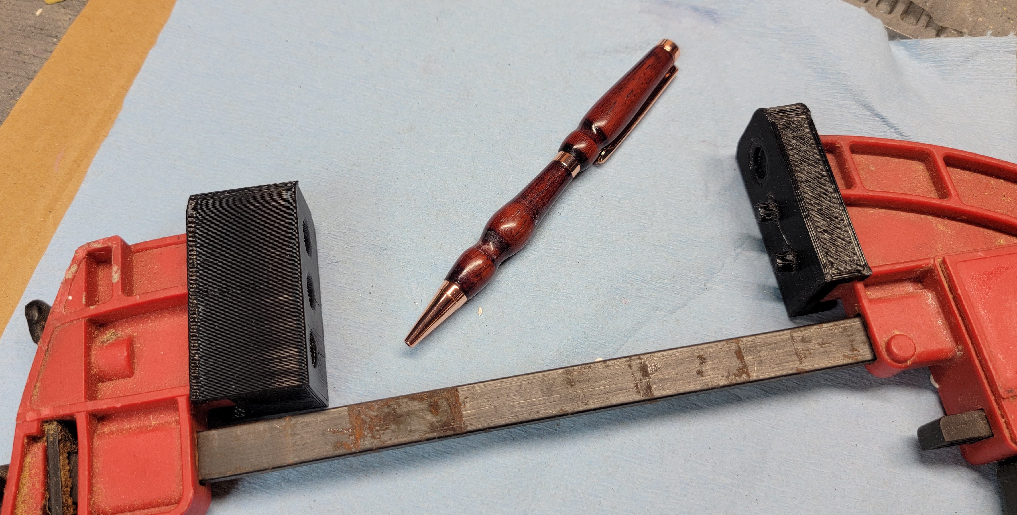 Pen Press Bar Clamp Jaws (Slim line) by BHE_Crafts | Download free STL ...