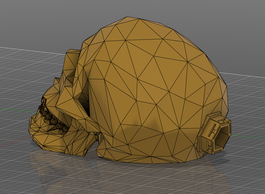 HSW Low poly skull by ozzik555 | Download free STL model | Printables.com