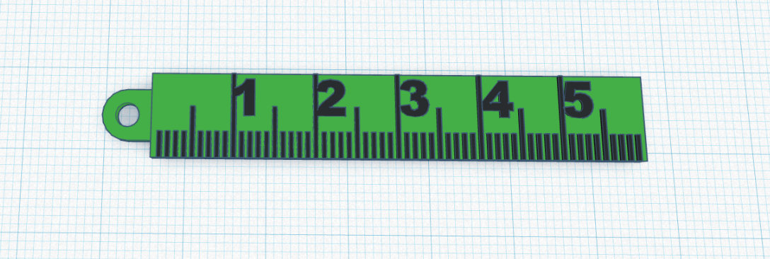 Tiny Ruler Keychain by JanisMi | Download free STL model | Printables.com