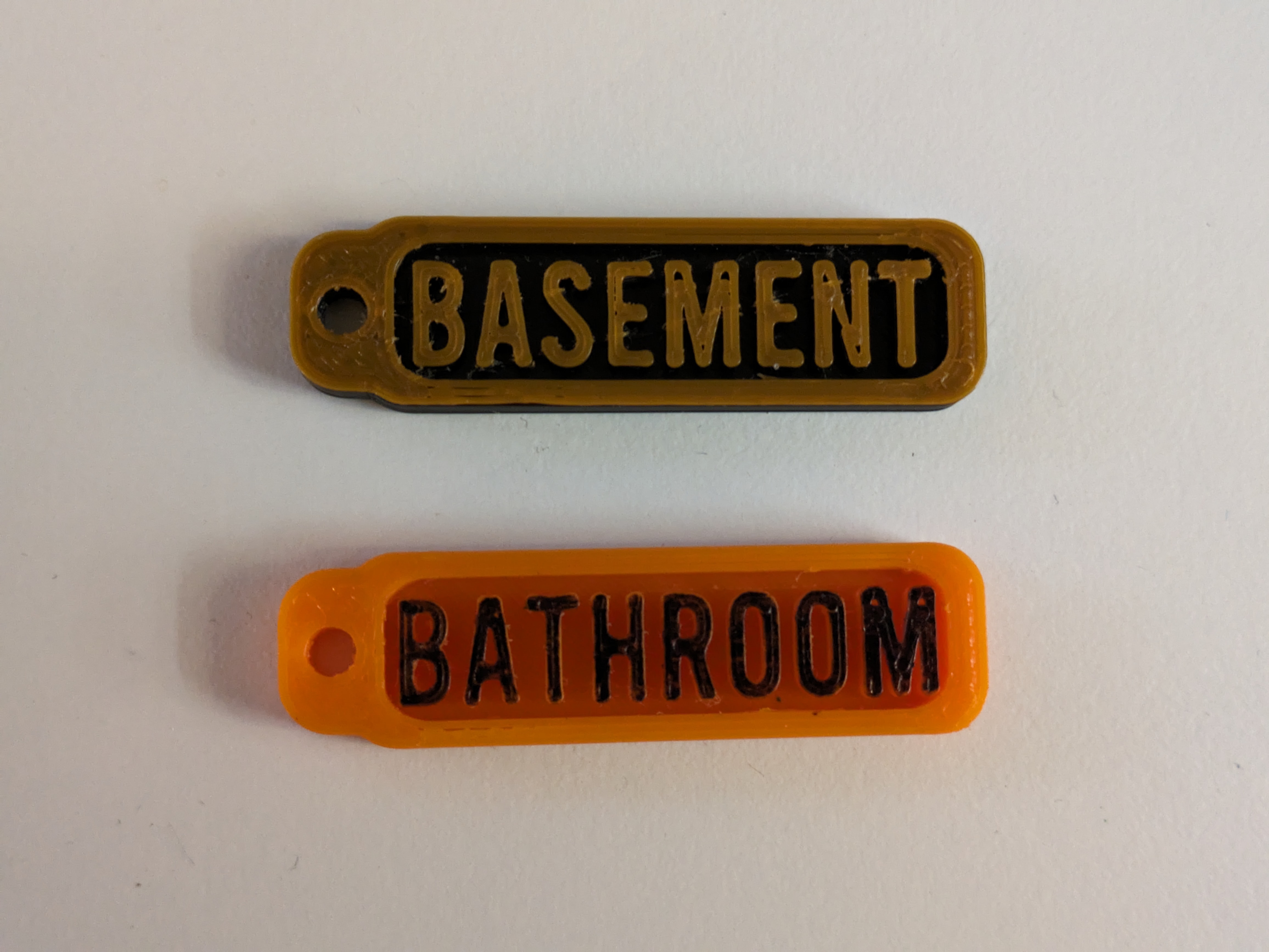 Simple keychain for every room - customizable by Mattia | Download free ...