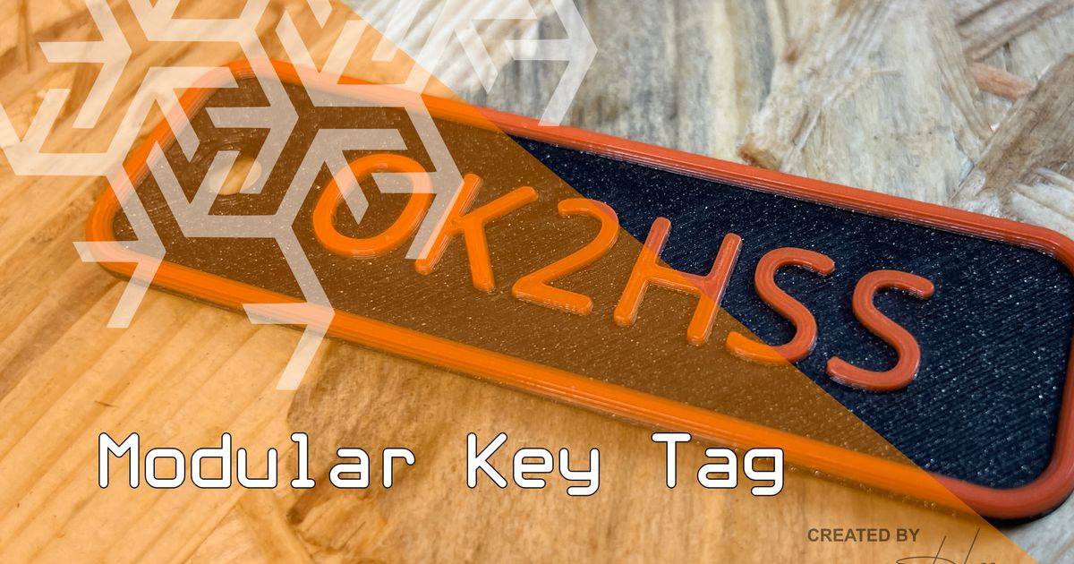 Modular Key Tag by Valentino Hesse | Download free STL model ...