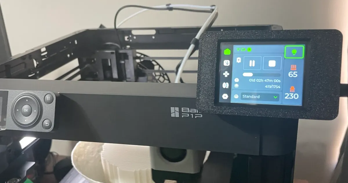 XTouch Screen Ball Mount from Bambu Lab P1P P1S phone holder by Tack ...