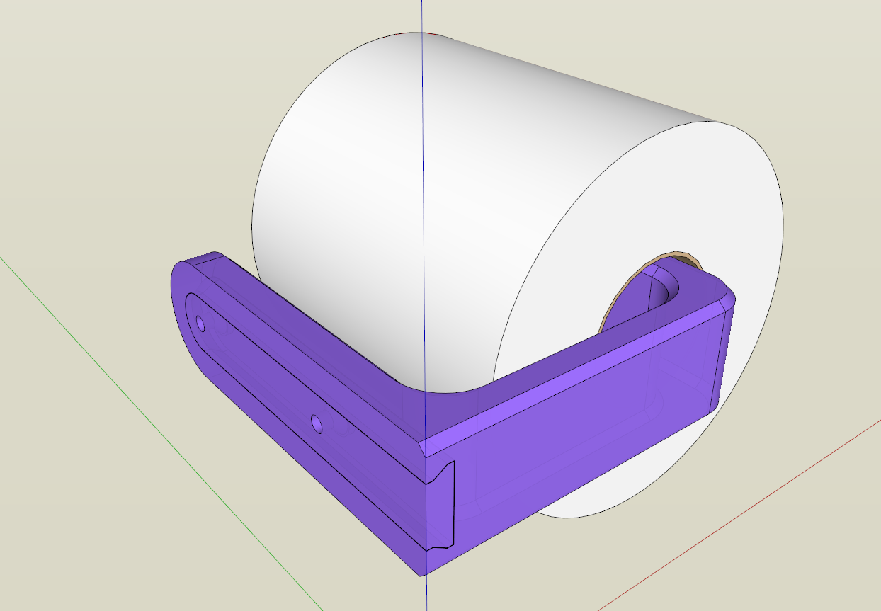 Toilet Paper Holder - No visible fixing by hebign | Download free STL ...