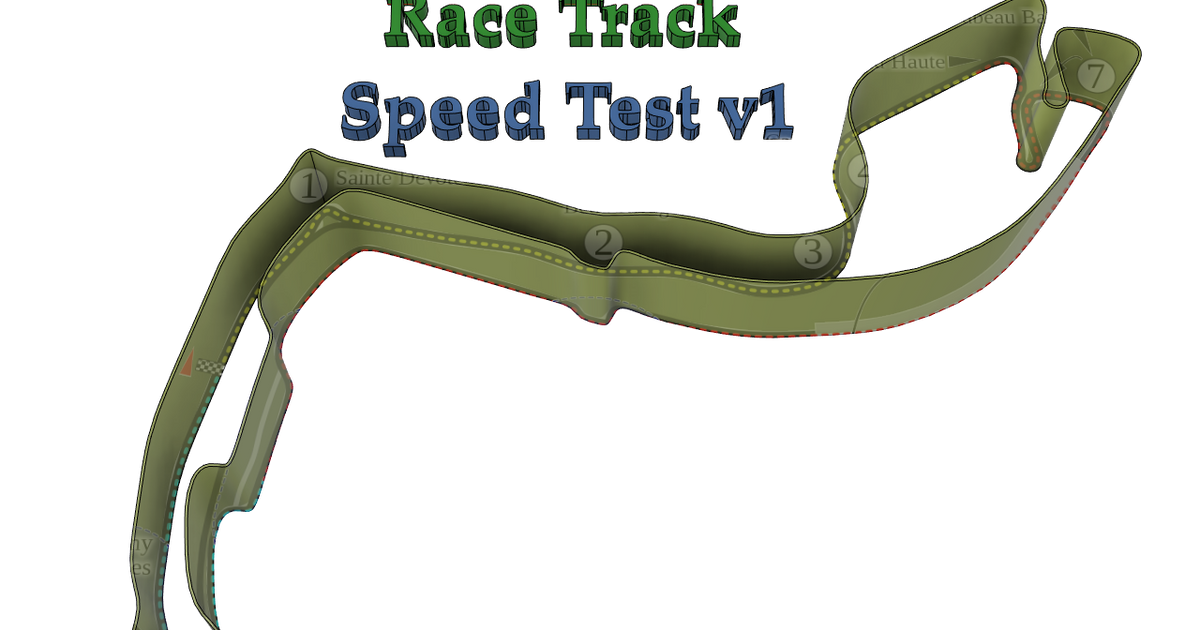 Monte Carlo Race Track Speed Test by SDesigns | Download free STL model ...