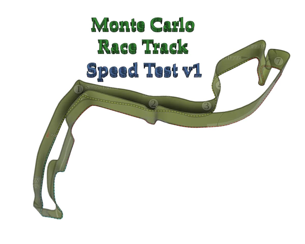 Monte Carlo Race Track Speed Test by SDesigns | Download free STL model ...