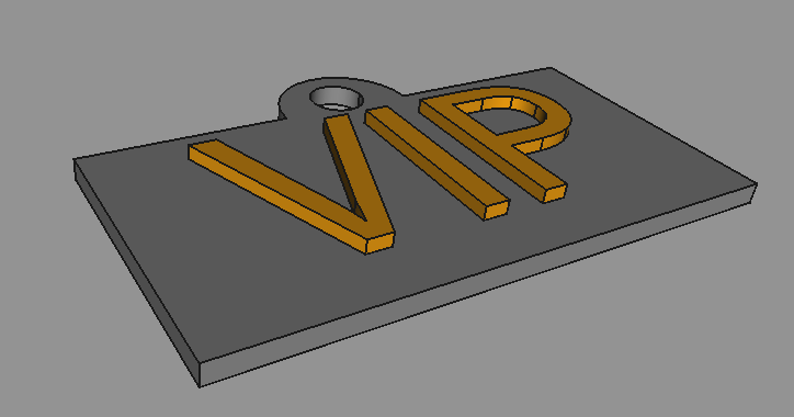 VIP Nametag by Leo | Download free STL model | Printables.com
