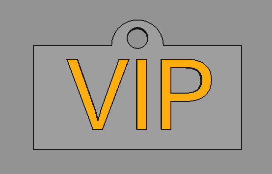 VIP Nametag by Leo | Download free STL model | Printables.com