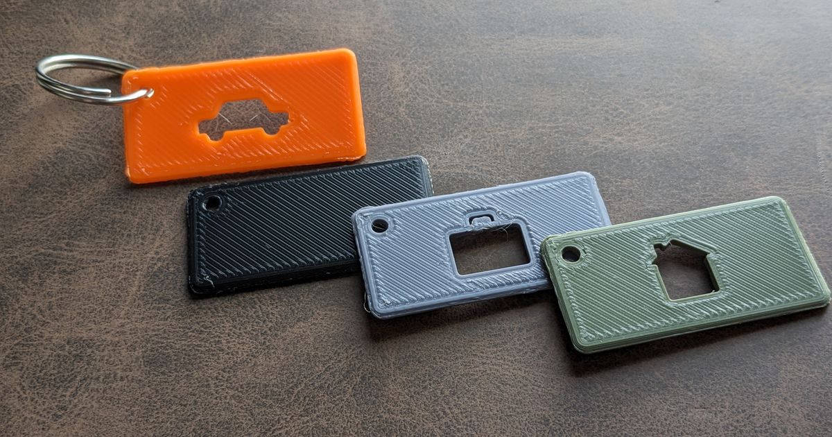 Graphic Key Tags by Beiro Falone | Download free STL model | Printables.com