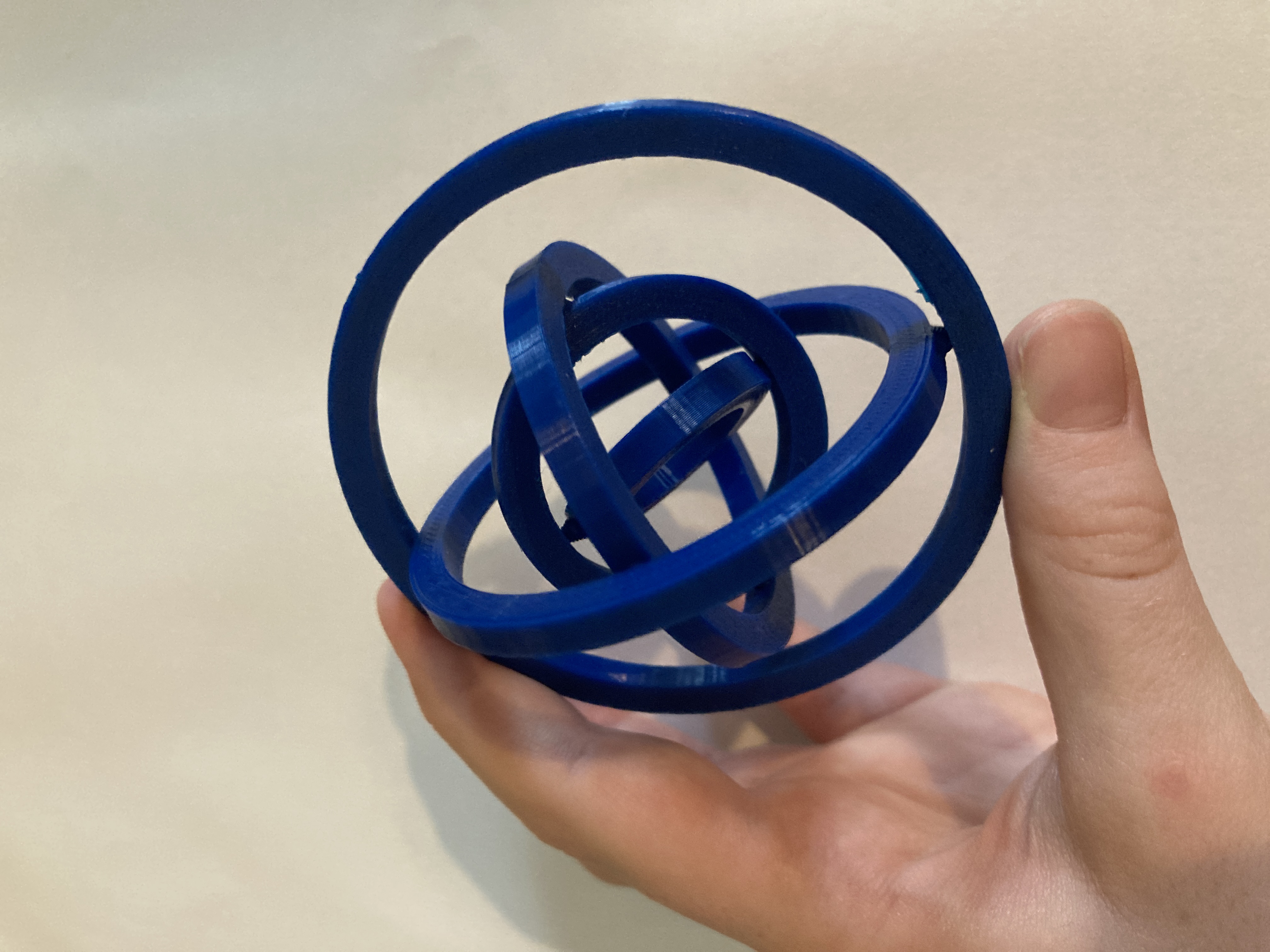 5 Ring Gyroscope (smooth spinning) by Superprinter | Download free STL ...
