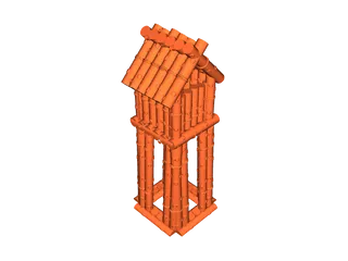 Wood Watchtower by Plavatos | Download free STL model | Printables.com