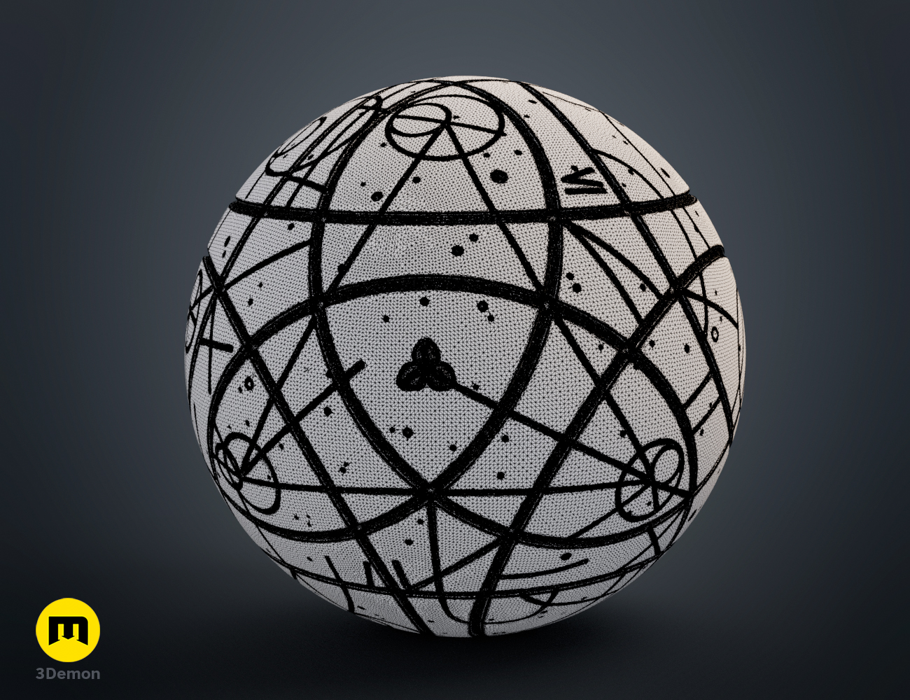 Ahsoka Star Map with Stand by 3Demon | Download free STL model ...