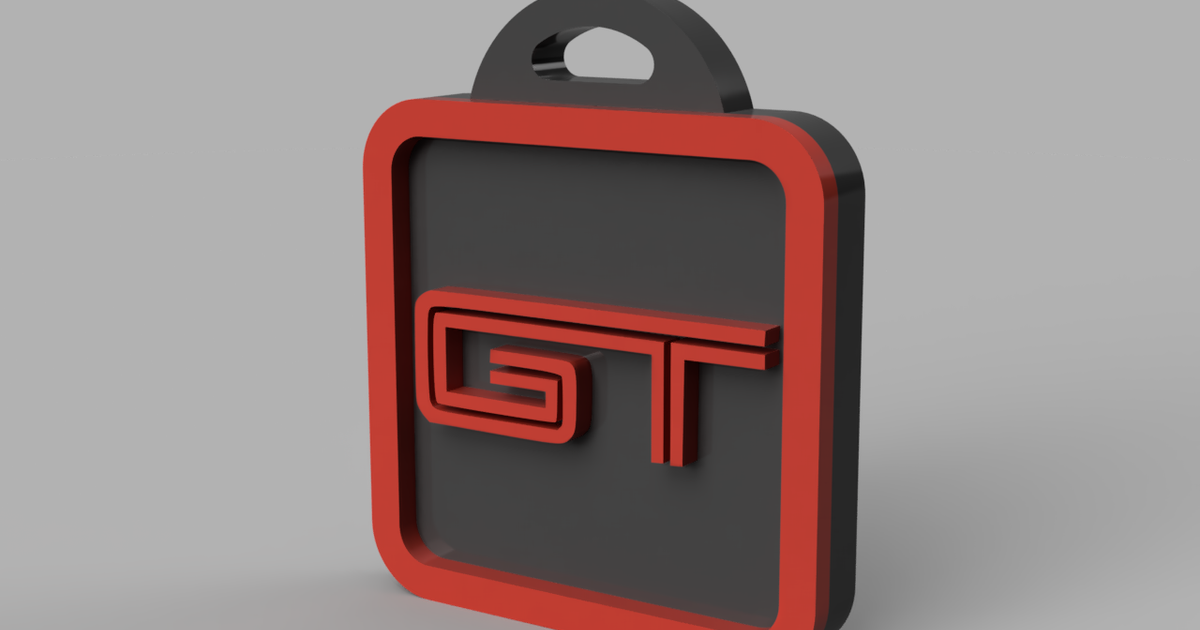 Mustang GT Keychain by DR 3D | Download free STL model | Printables.com
