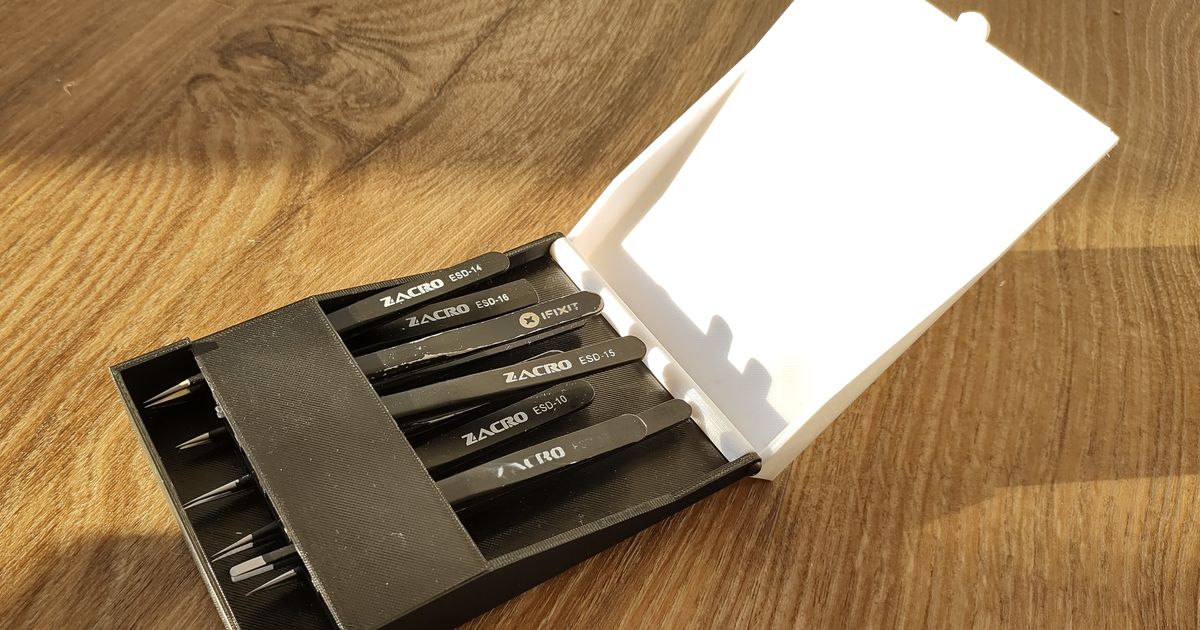 Tweezers Forceps Rugged Case by Andrew | Download free STL model ...