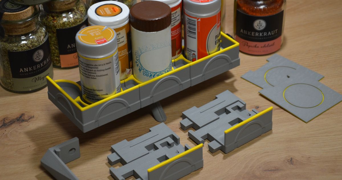 Modular Spice Rack by firstgizmo | Download free STL model | Printables.com