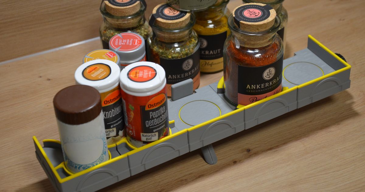 Modular Spice Rack by firstgizmo | Download free STL model | Printables.com