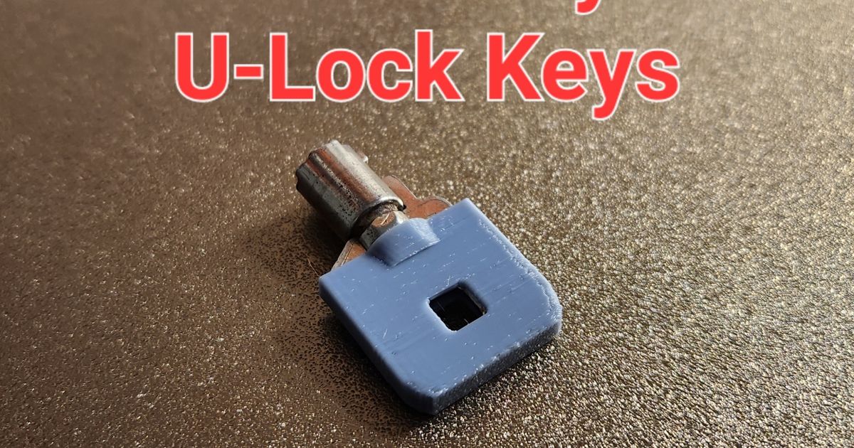 Kryptonite U-Lock Matching Key Cover and Ring by Gabgra11 | Download ...