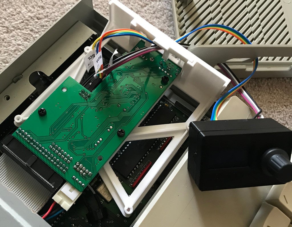 128x64 OLED Box with Space for Rotary Encoder by TomDD | Download free ...