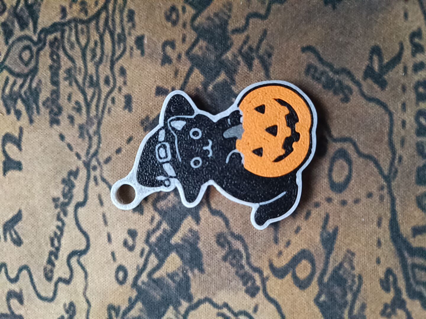 Halloween Cat Key Chain by GamerForge | Download free STL model ...