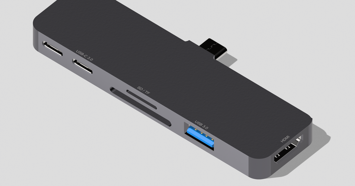 iPad Pro 7 in 1 Hub Reference Model by SirPrintsALot | Download free ...