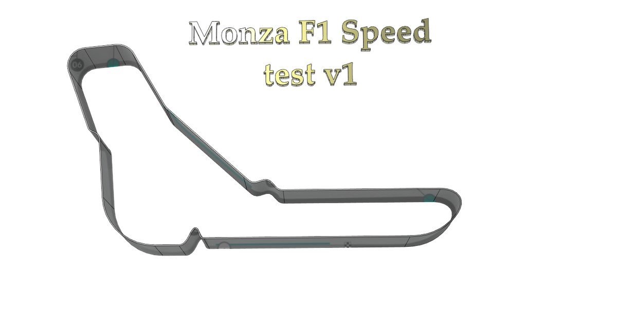 Monza Race Track Speed Test by SDesigns | Download free STL model ...