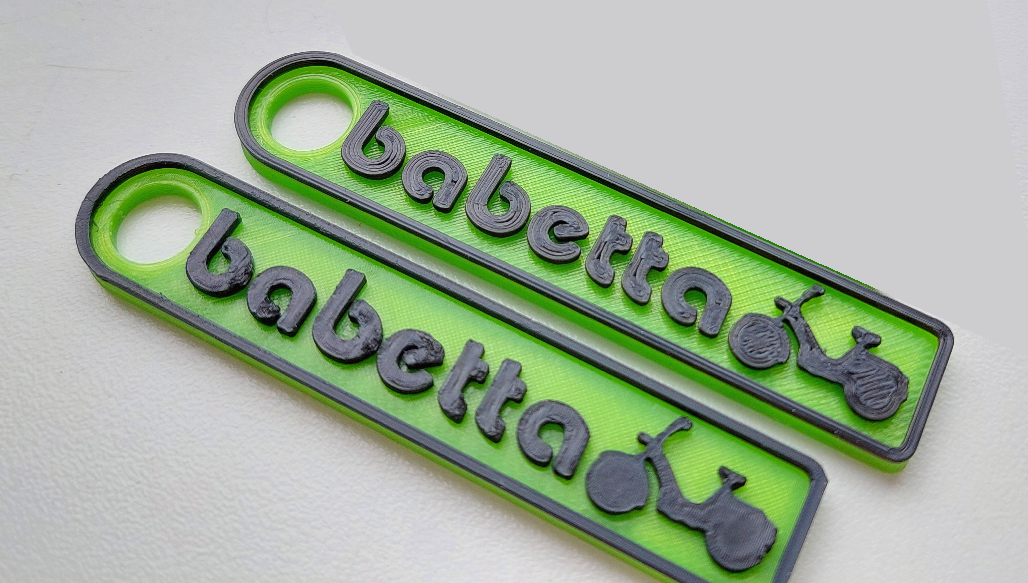 Babetta keychain by Lukáš Nedvěd | Download free STL model | Printables.com