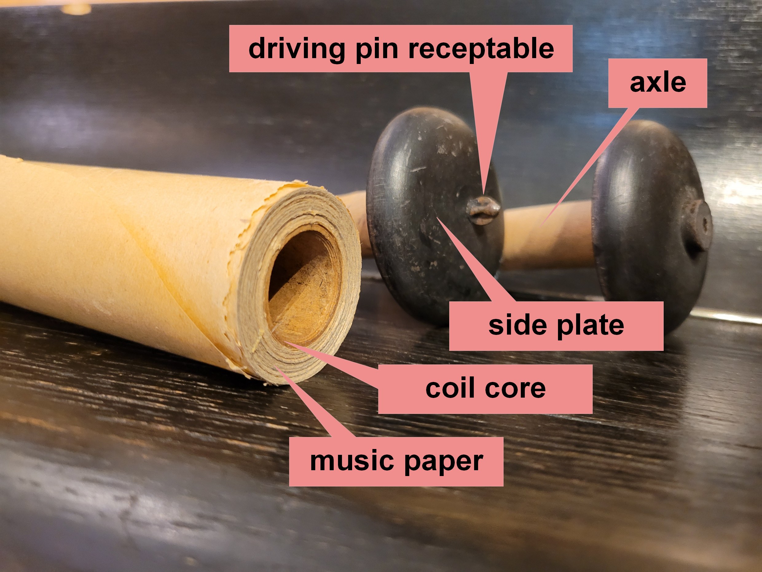 Welte-Mignon Piano Music Paper Roll Holder by Nils | Download free STL ...