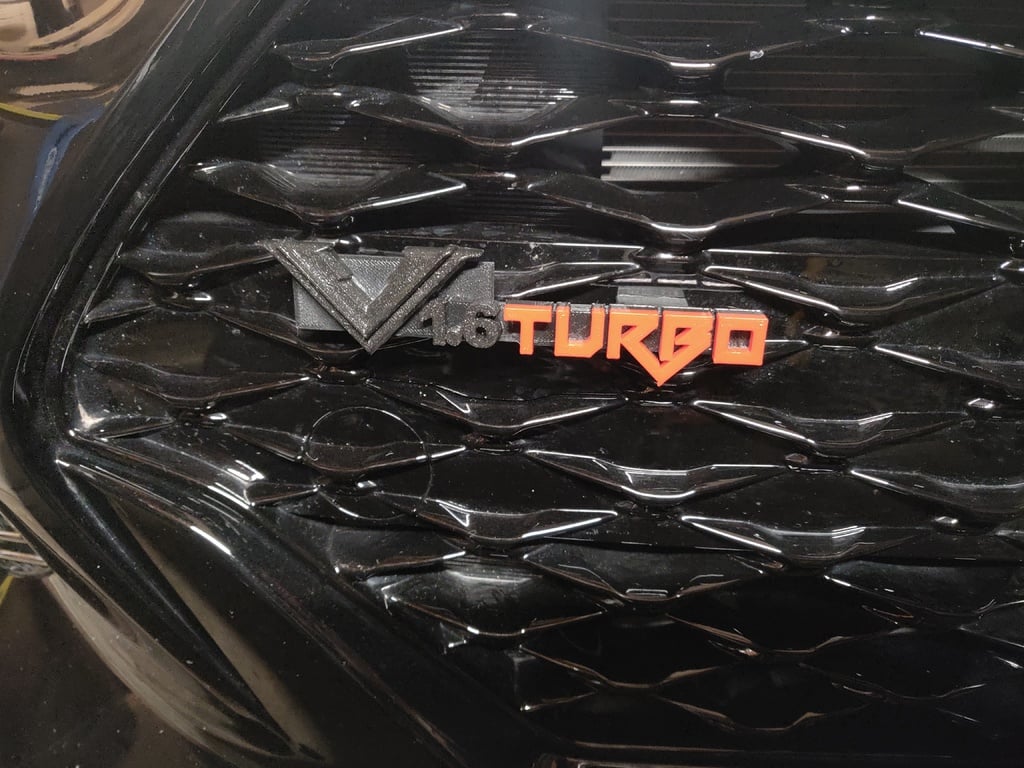 Veloster Gen 2 Front Turbo Badge by Nathan | Download free STL model ...