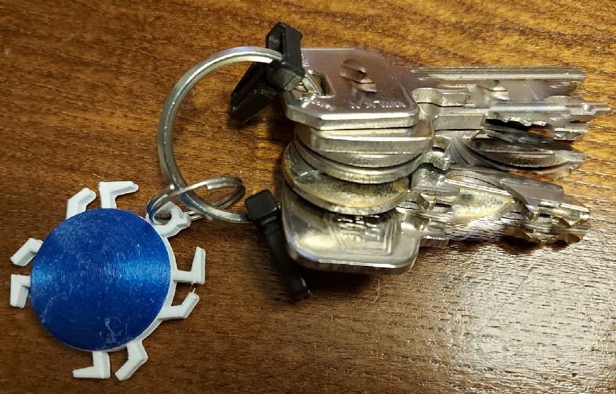 Beatle Keychain with Interchangable Backs :) by rav | Download free STL ...