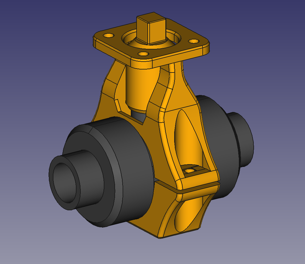 ISO 5211 Adapter for PVC Ball Valve by rahix | Download free STL model ...