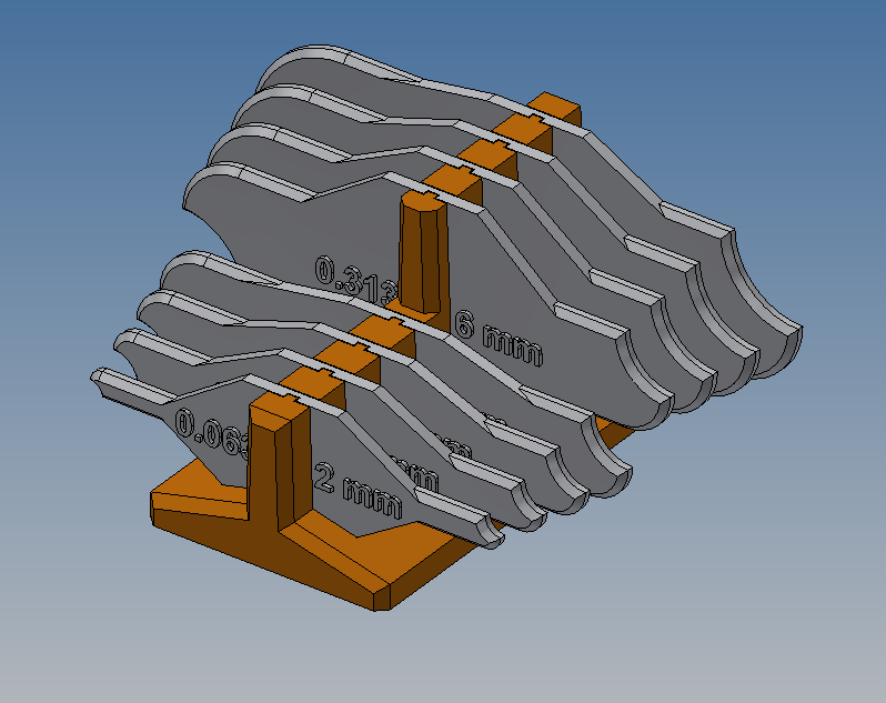 Radius Gauge Set by Joshua | Download free STL model | Printables.com