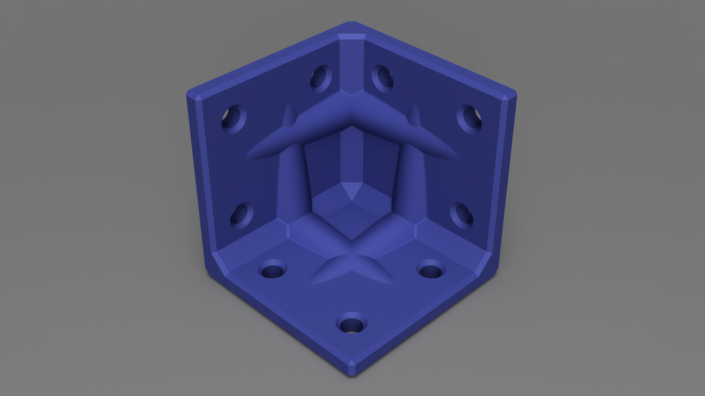 Corner Connector (50x50x50x5x5) by Wilko | Download free STL model ...
