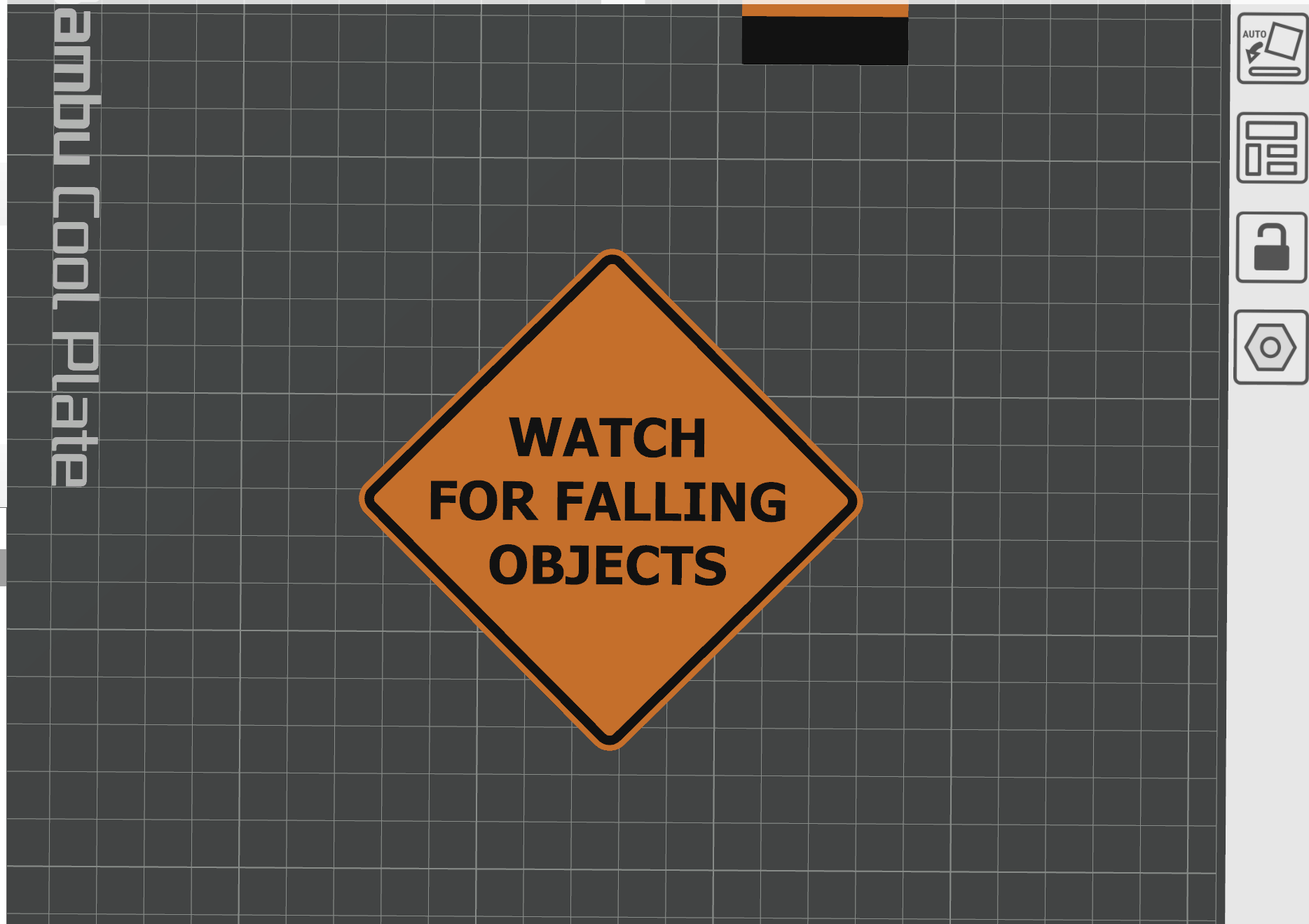 Falling Objects Sign by NathanFrog | Download free STL model ...